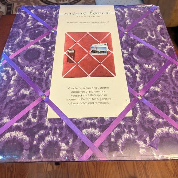 Wall Decor | New Memory Board 17x7 In 43x43 Cm For Photo Messages Cards ...